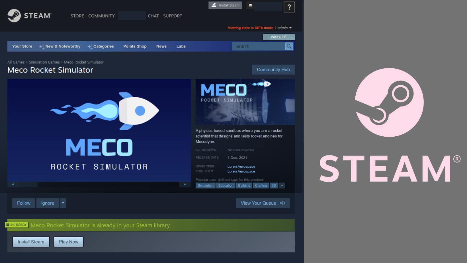 Are you ready? Meco Rocket Simulator Coming Soon to Steam! - Meco ...